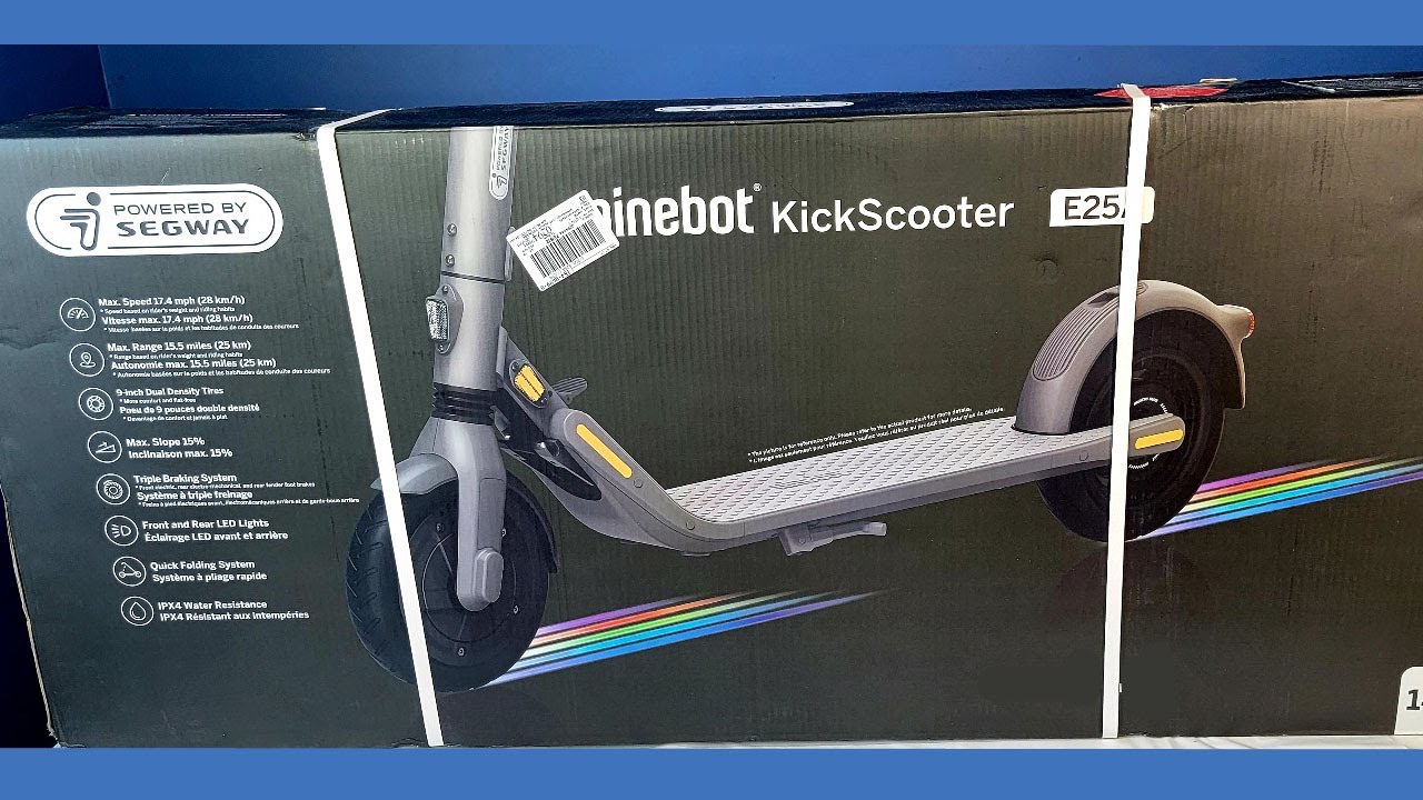 Segway Ninebot E25A KickScooter Unboxing [ Part 1 ] - YouTube