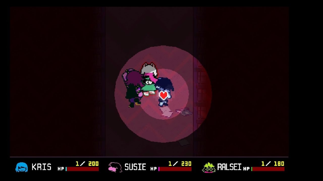 Susie Ralsei and Kris walk for roaring knight roar chapter 4 - YouTube