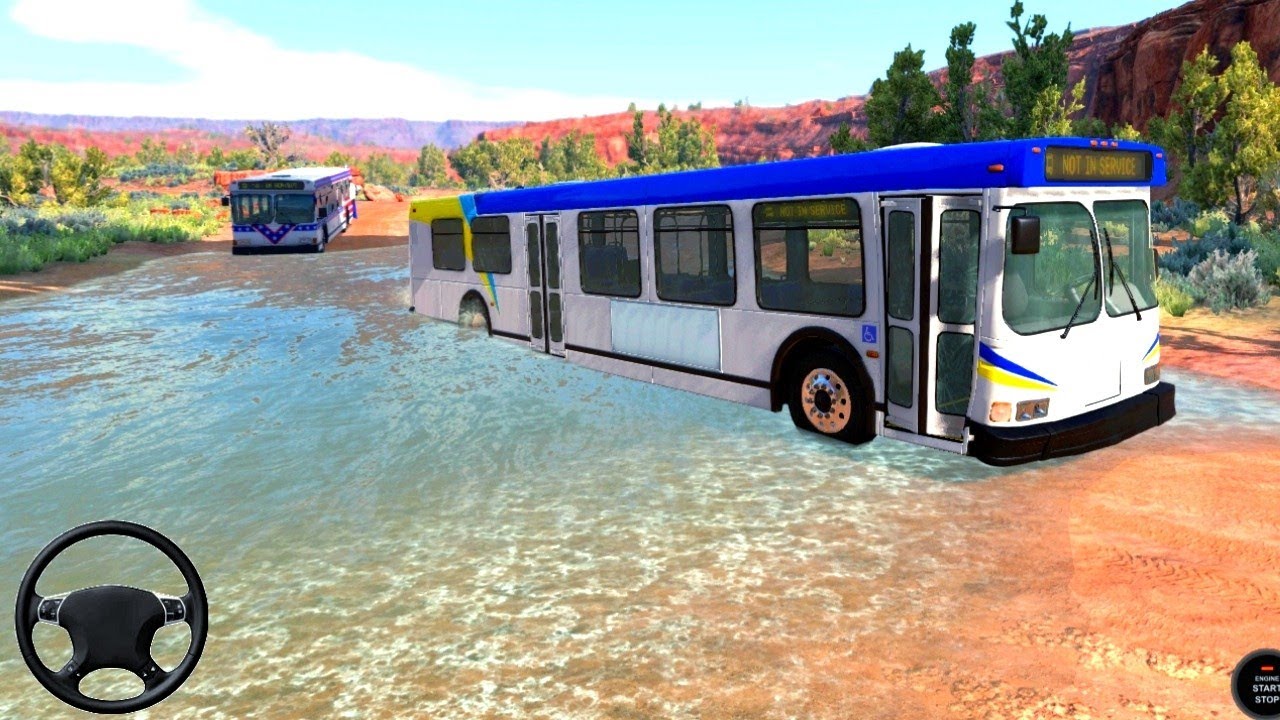 BeamNG.drive Wentward DT40L The off road Bus Crash #78 - YouTube