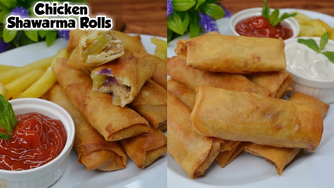 Chicken Shawarma Rolls Recipe Easy Recipe Make & Freeze|Ramadan Recipe ...