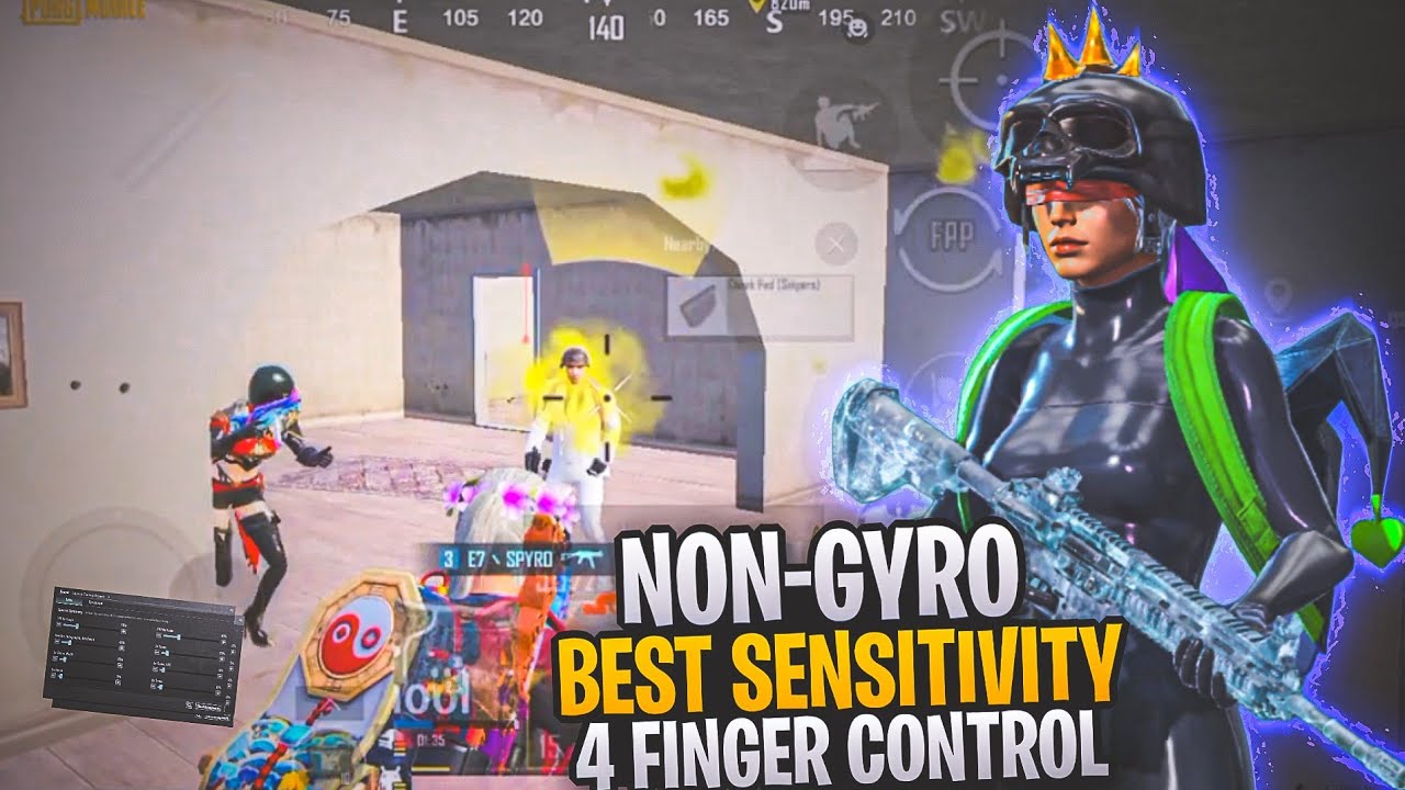BGMI🔥NEW BEST NON GYRO SENSITIVITY CODE + 4 FINGER CONTROL SETTINGS FOR ...