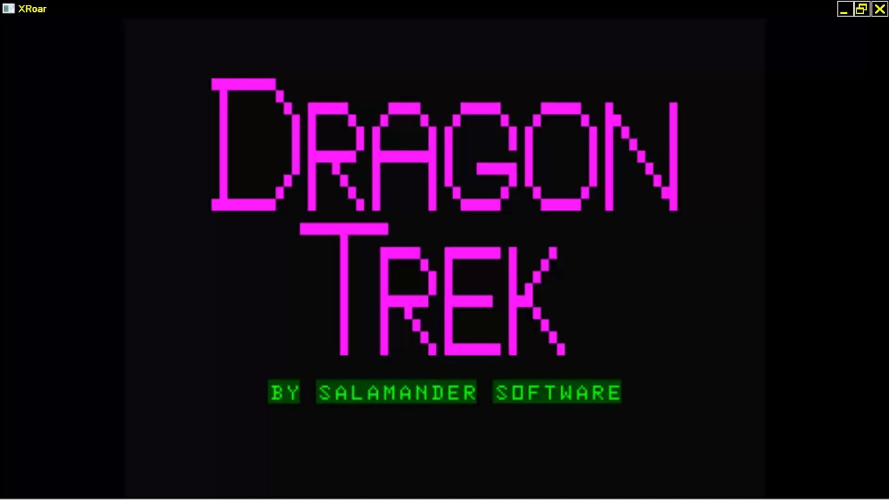 Dragon Trek ANOTHER GAME STAR TREK 1983Salamander Software DRAGON DATA LTD DRAGON 32 64 COMPUTER ...