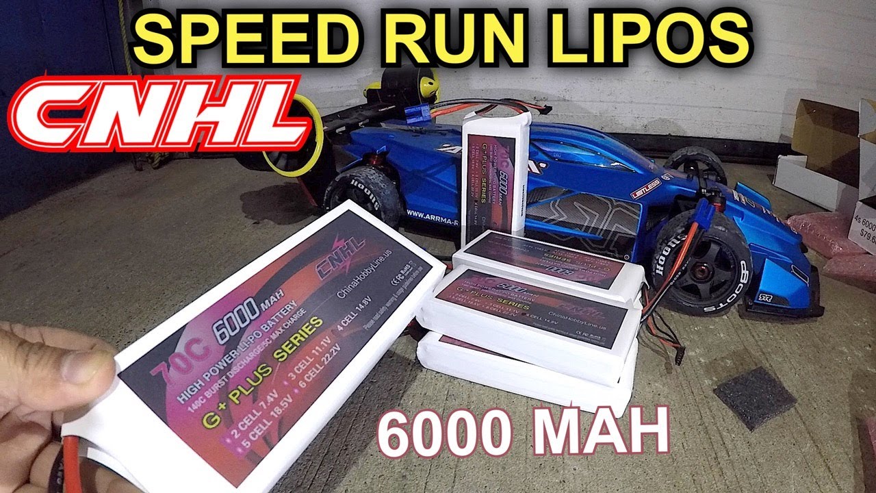 CHNL 6000 MHA Speed RUN LIPO batteries unboxing - YouTube