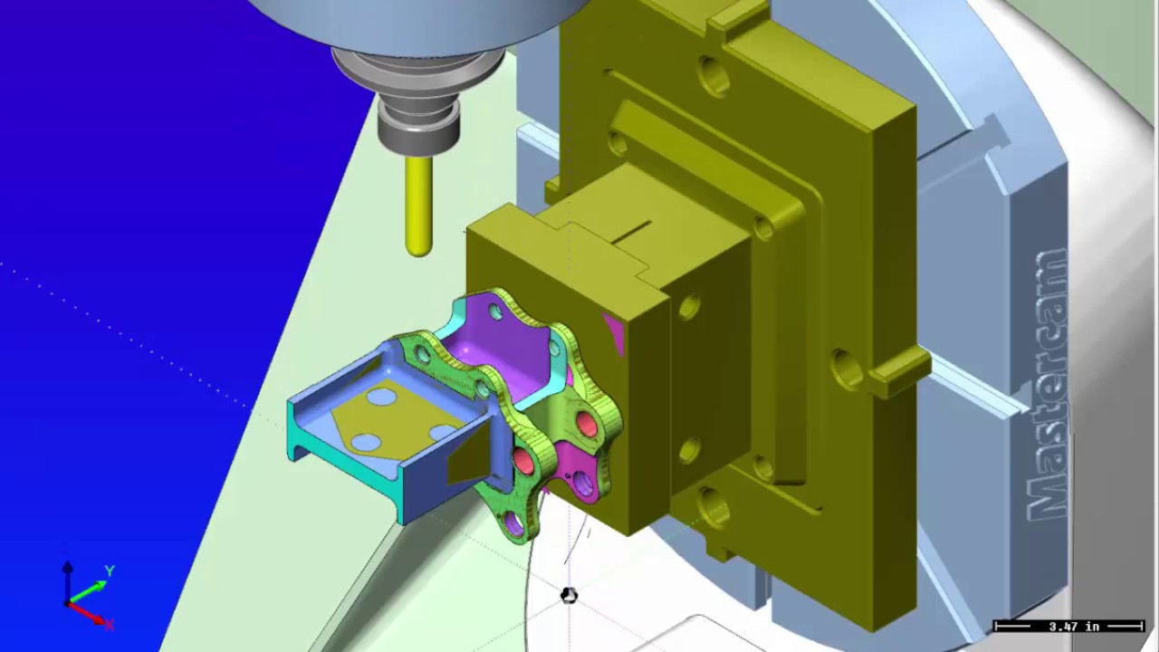 Mastercam DMU 50 5 AXIS - YouTube