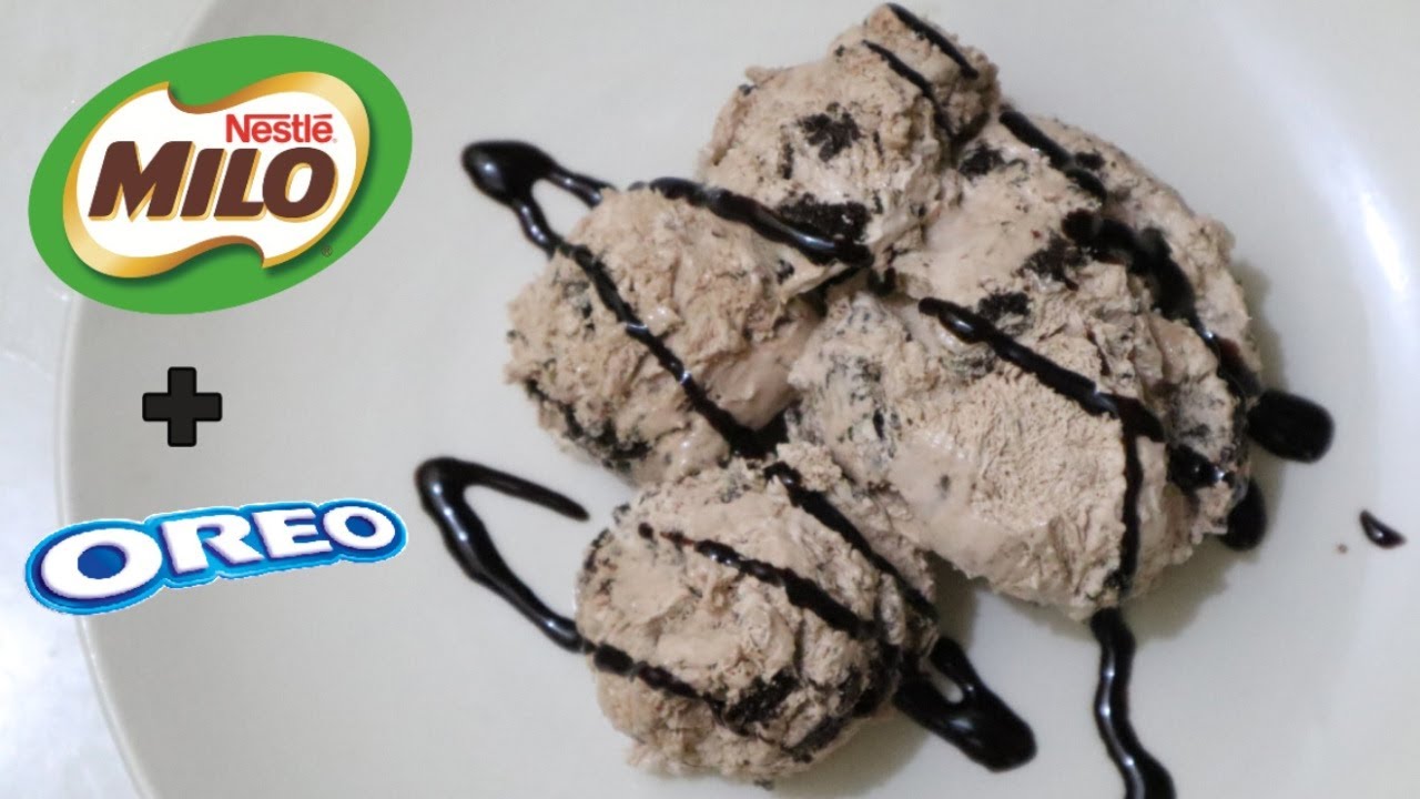 Cara Membuat Es Krim Milo Oreo Sendiri di Rumah (Mudah Dibuat) - YouTube