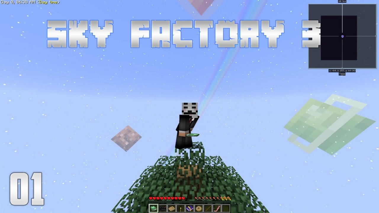 SkyFactory 3 EP1 Tree Farm - YouTube
