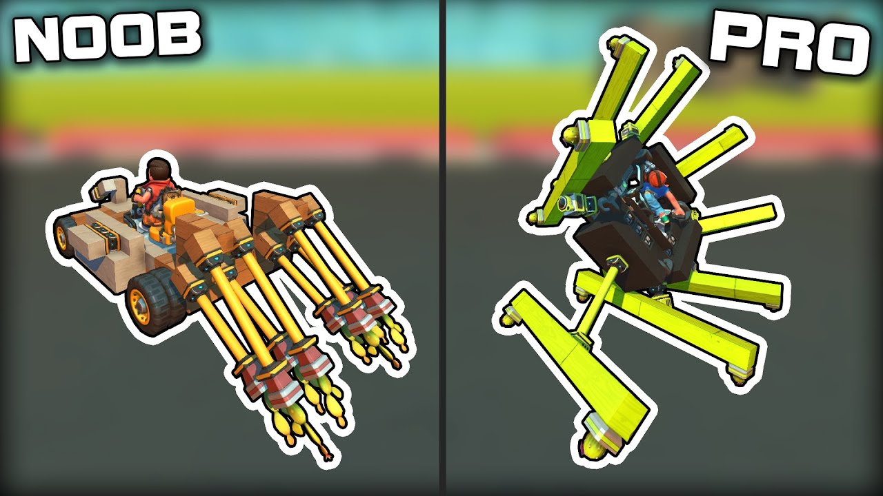 NOOB vs PRO: Who Can Make the Best Piston Powered Vehicle? (Scrap ...
