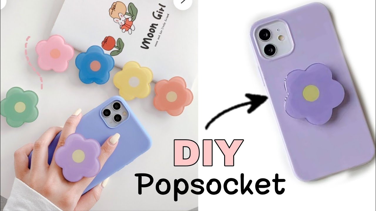 how to make popsocket for phone | cool mobile cover decoration ...