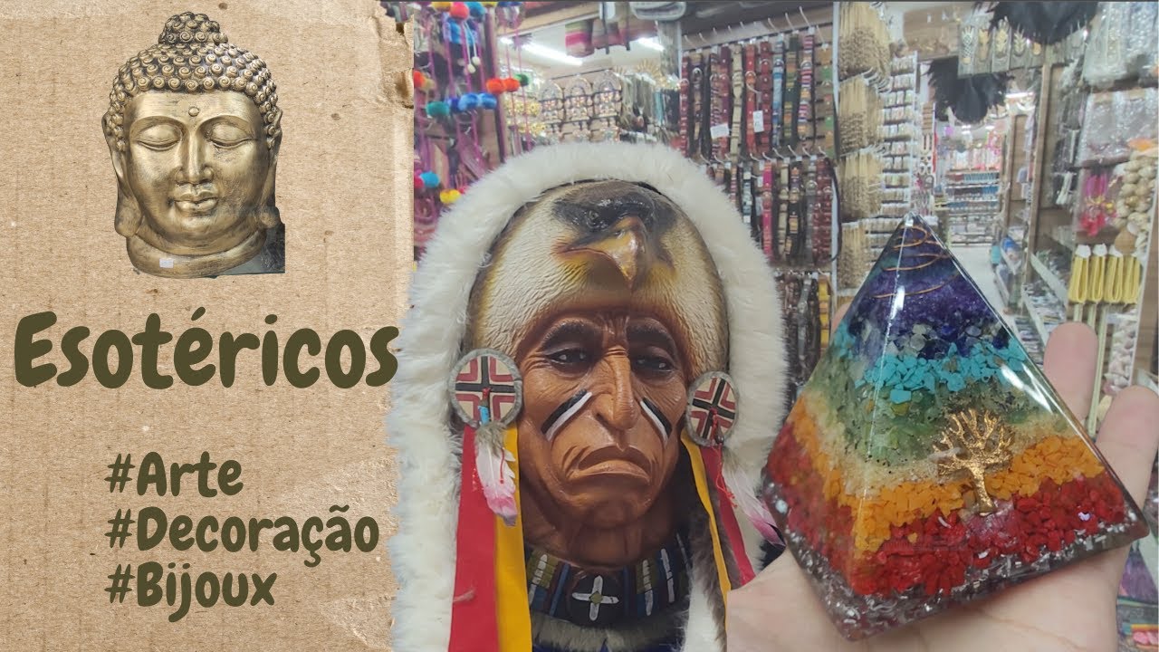 PRODUTOS ESOTERICOS E DECORAÇÃO - Tour por mega loja com milhares de ...