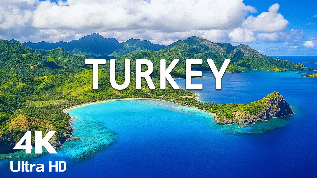 FLYING OVER TURKEY (4K UHD) - Relaxing Music Along With Beautiful ...