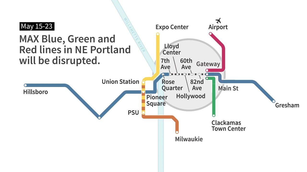 MAX Improvements – Northeast Portland May 15-23 - YouTube