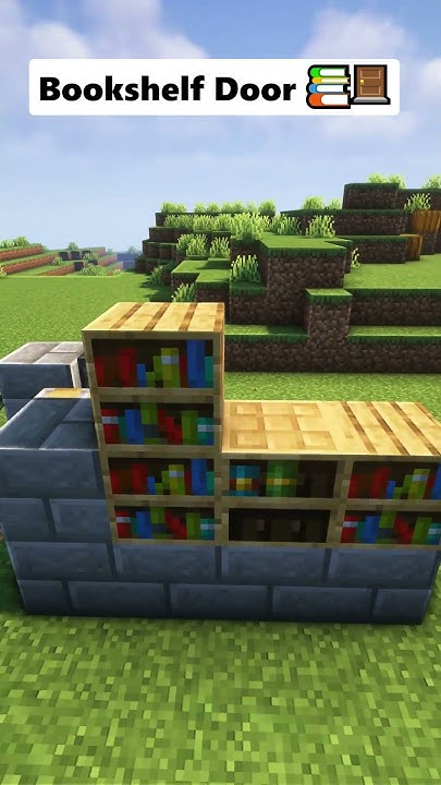 MINECRAFT Bookshelf Door 📚🚪 #minecraft #shorts - YouTube