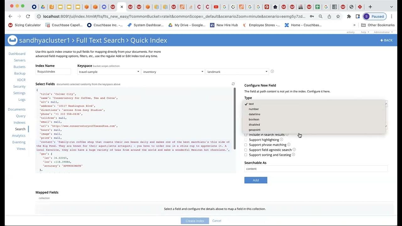 Create a Quick Full Text Search Index on Couchbase by Sandhya ...