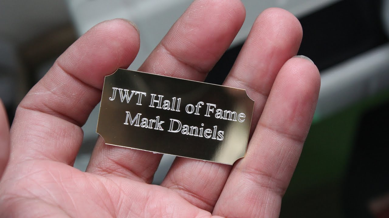 Custom Engraving Gold Plate Engraved with Text - YouTube