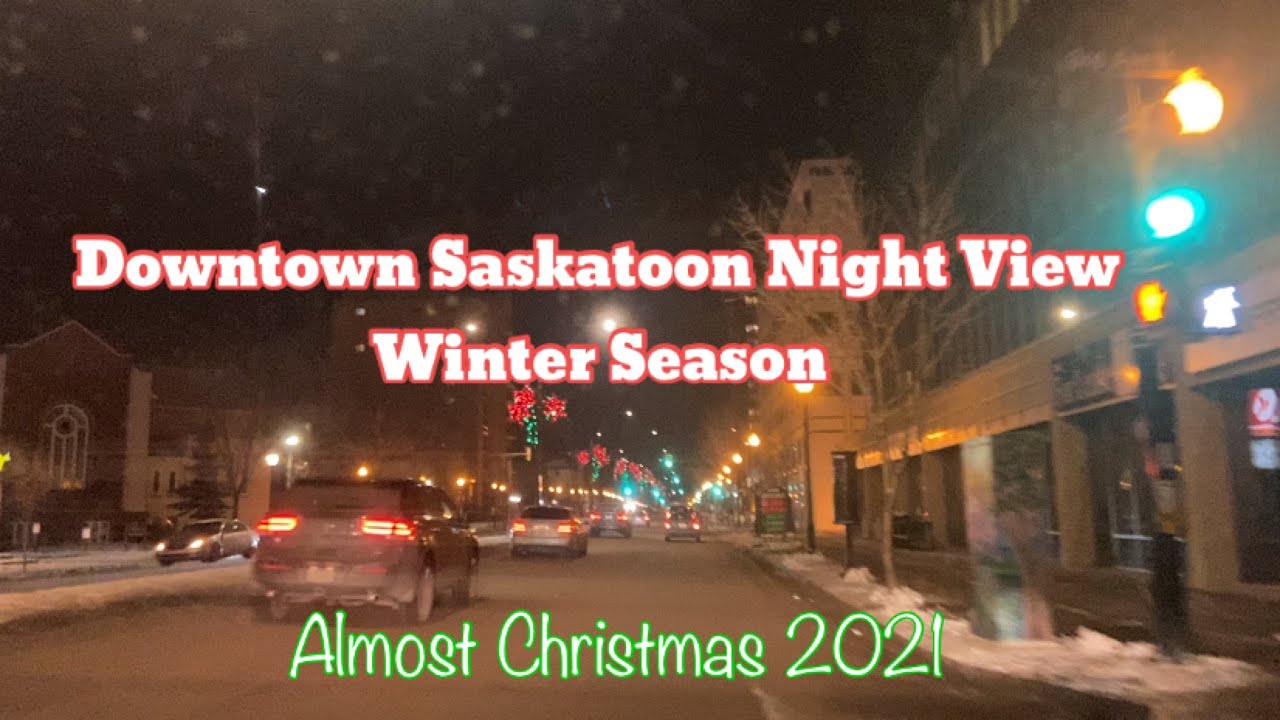 Downtown Saskatoon Night View|Winter Season #saskatoon #saskatchewan # ...