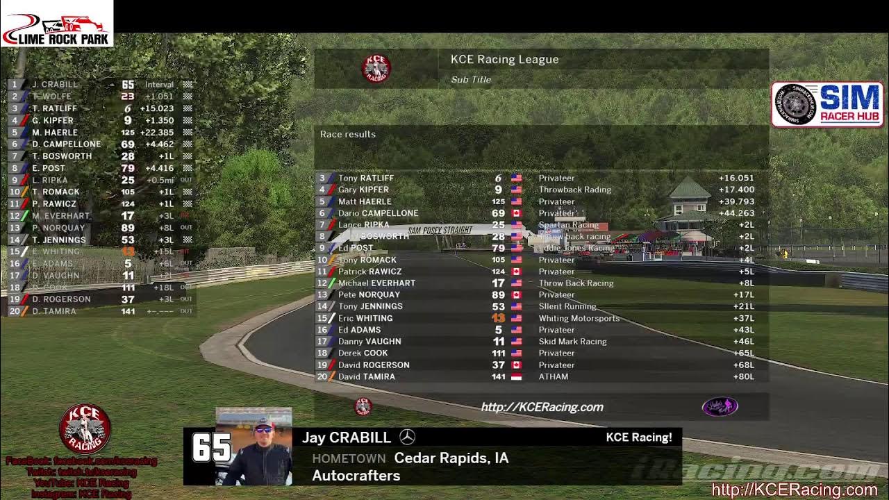 KCE Racing Live Stream - YouTube