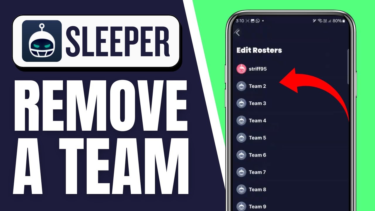 How to Remove a Team on Sleeper App (Step-by-Step) - YouTube