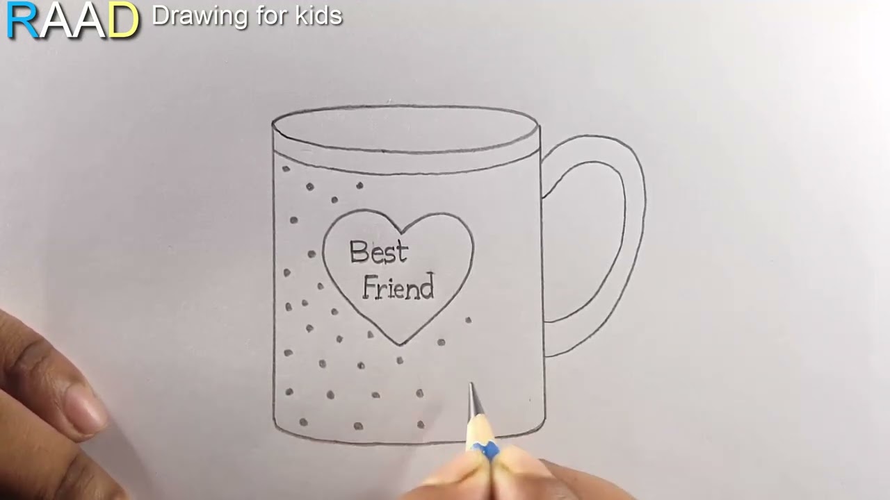 How to Draw Glass/Cup | Best Friend Cup/Glass - YouTube