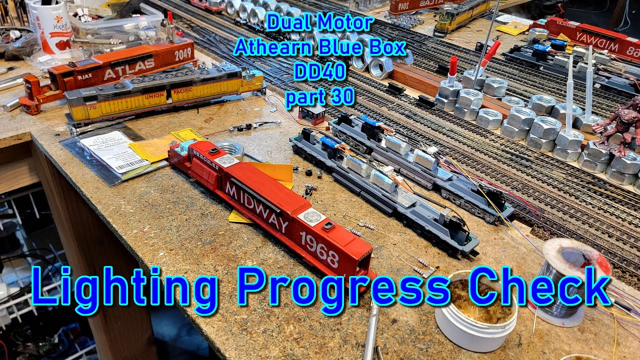 Dual Motor DD40 30 Lighting Progress Check - YouTube