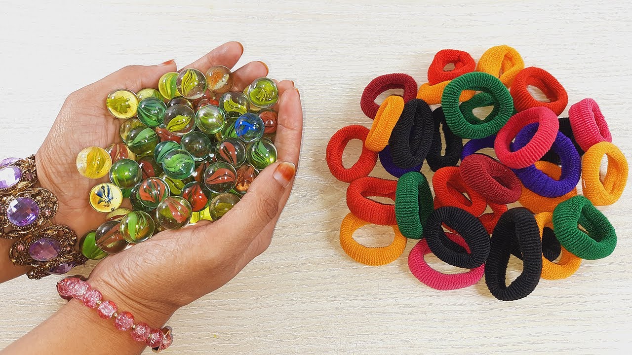 DECOR! AMAZING HANDMADE FLOWER VASE OUT OF MARBELL | ROOM DECORATION HACKS | SR HACK - YouTube