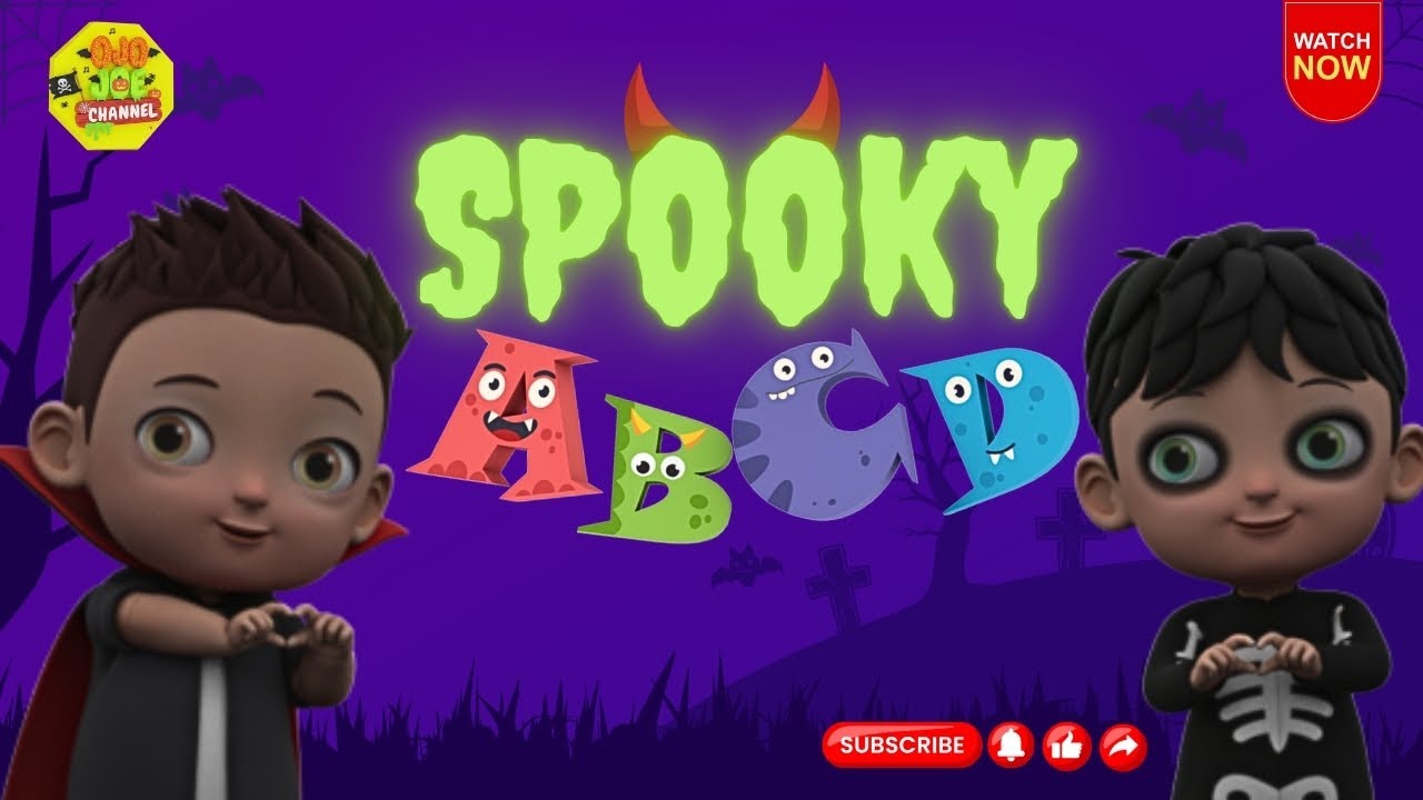 Spooky ABC Song | Learn ABCs with Ghosts, Pumpkins & Monsters! - YouTube