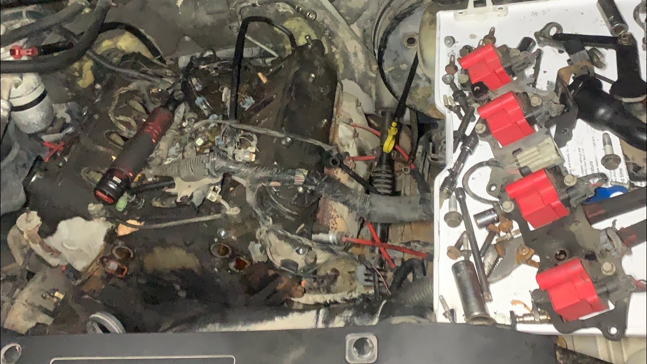 Engine removal out of a 06 Silverado - YouTube