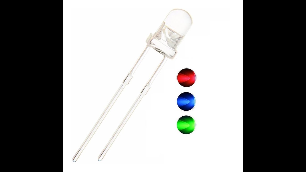 Led Rgb Tricolor Pisca 3mm e 5mm - YouTube