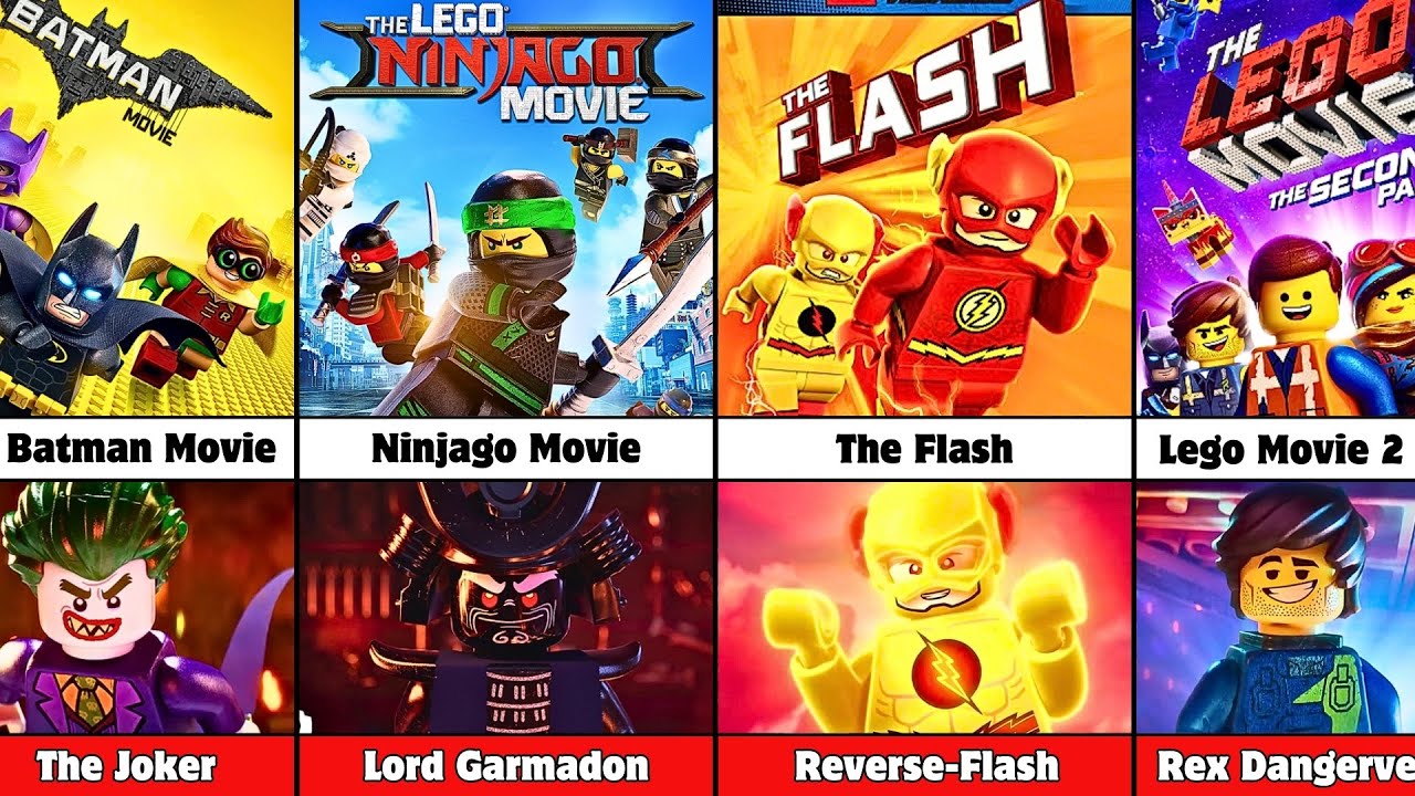 All Villains From The Lego Movies - YouTube