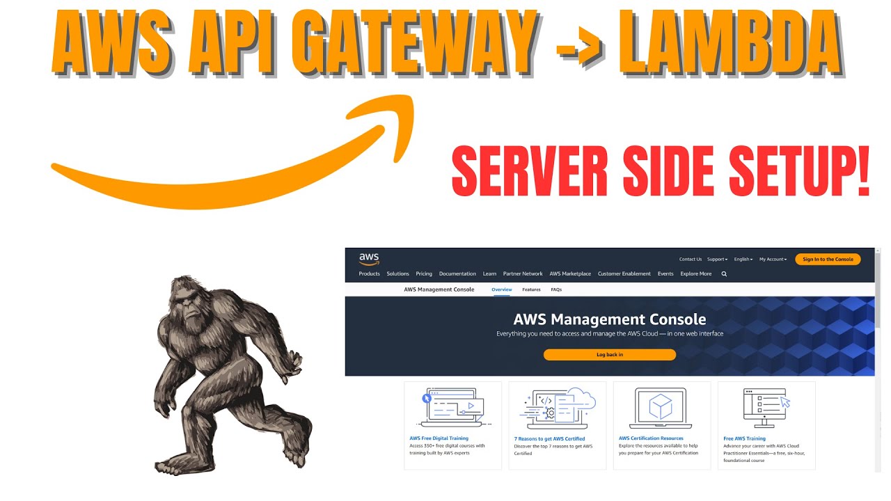 Create An Aws Api Gateway Connected To A Lambda Function Youtube 1665