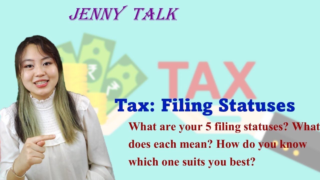 Your 5 Different Personal Tax Filing Statuses - YouTube