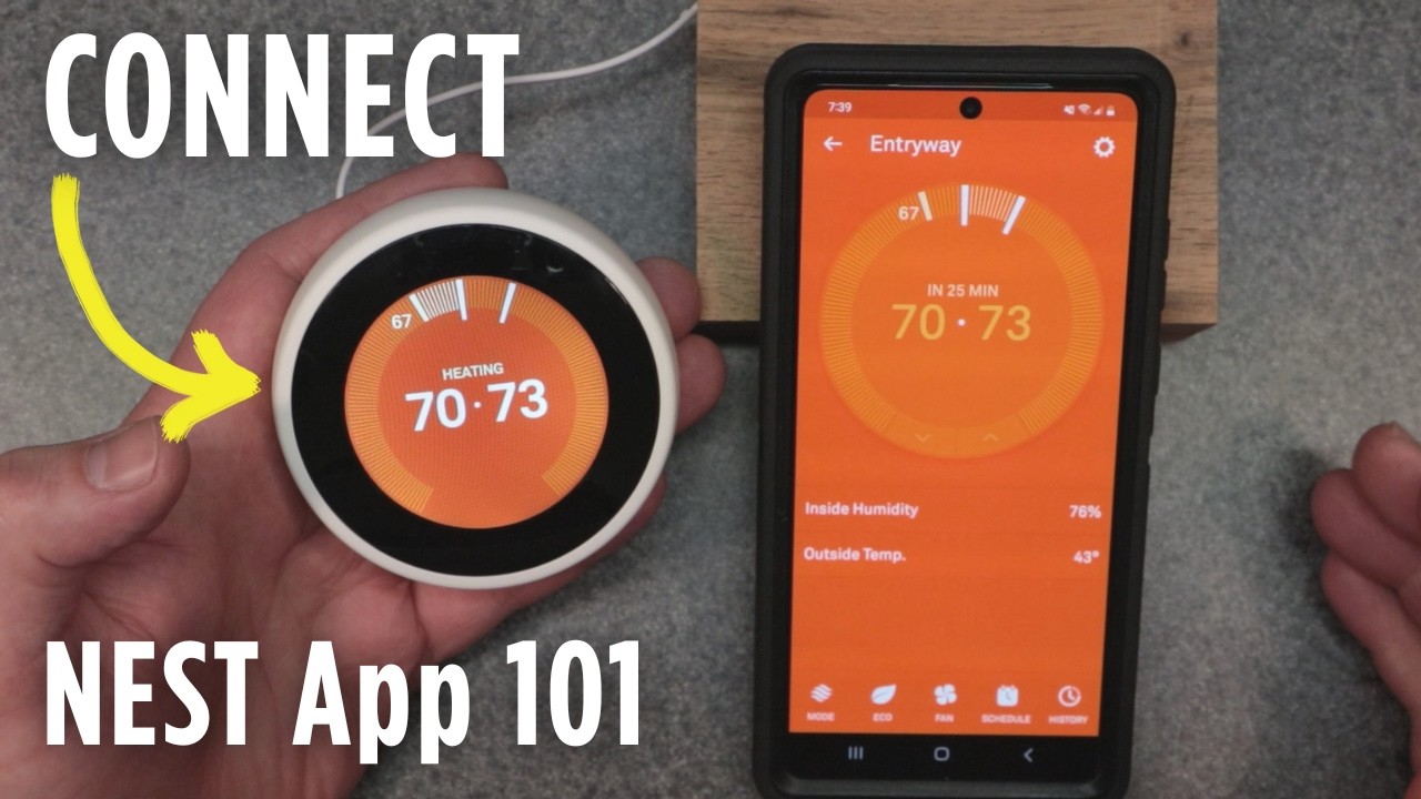How to CONNECT & Use NEST App Wifi | Google Nest Learning Thermostat ...