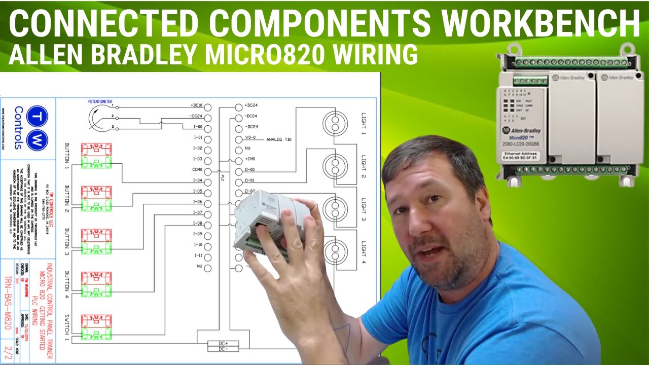 How To Wire Allen Bradley Micro820 PLC Inputs And Outputs YouTube