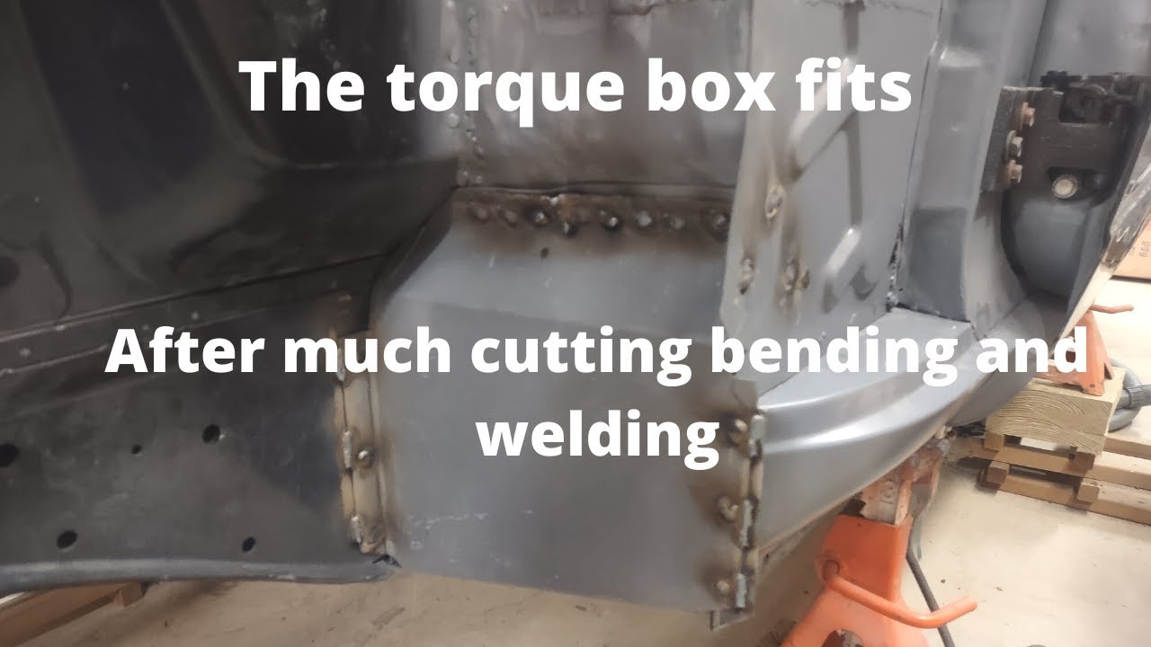 66 Mustang Torque box installed drivers side - YouTube