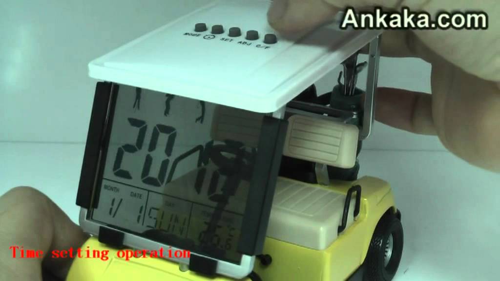 Trendy Mini Golf Car LED Alarm Clock - White Color | Alarm Clock Review ...