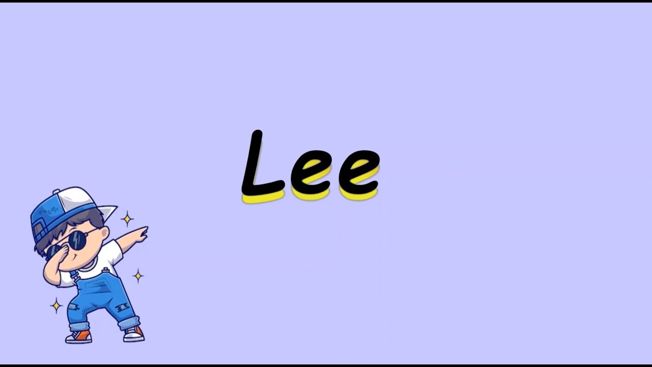 How to Pronounce Lee - YouTube