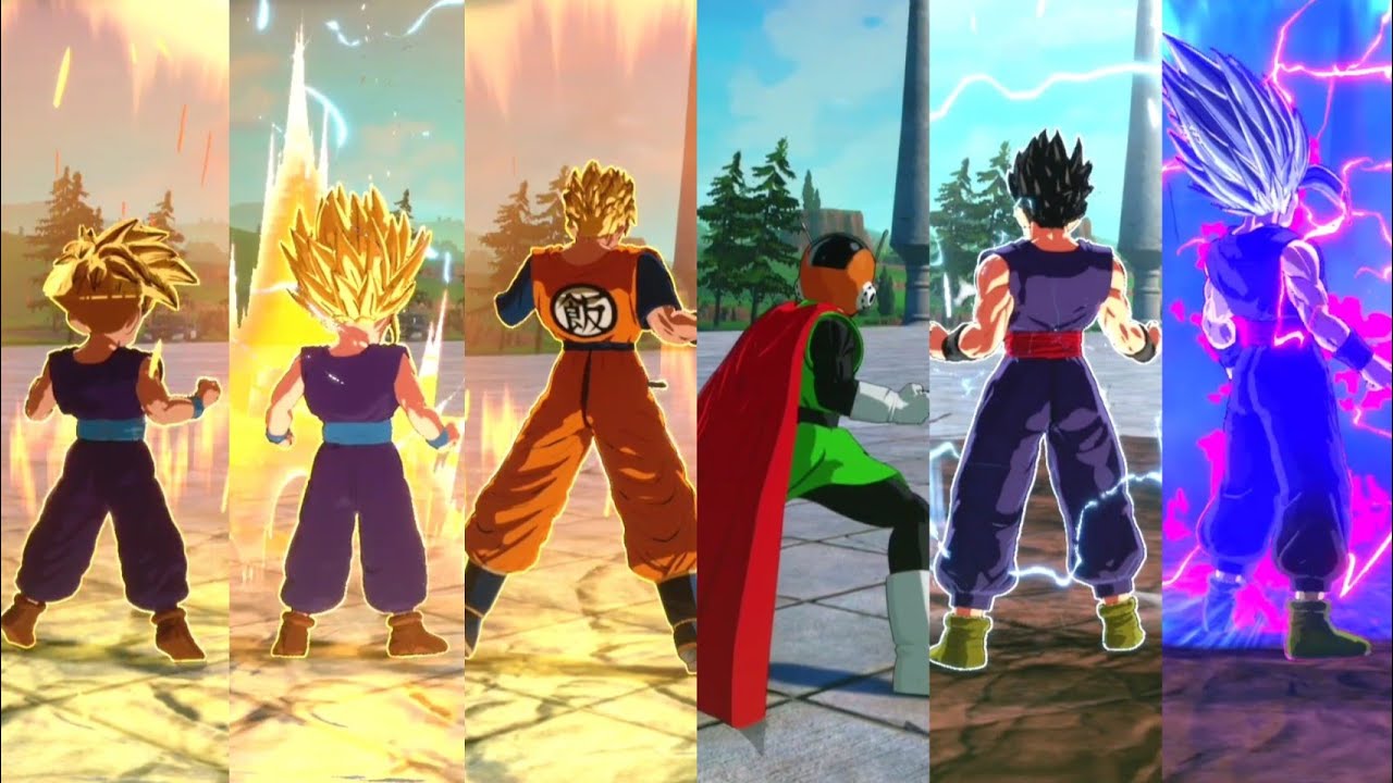 All transformations of Gohan in Dragon Ball Sparking Zero - YouTube