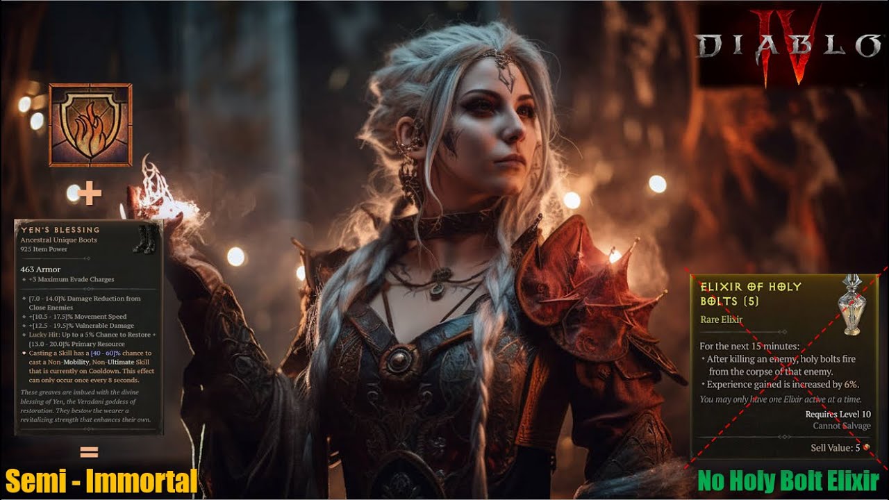 Diablo 4 Season 4 Blizzard Sorcerer Pit 105 Clear - Yen's Blessing ...