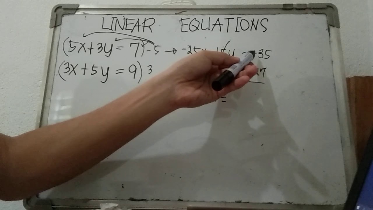 How to find the solution set of Two Linear Equations| Jeff Aguilar ...