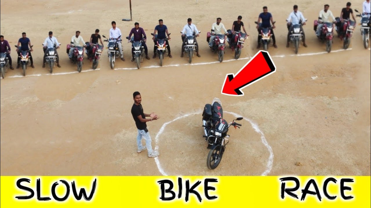 Slow Bike Race । Winner Get New bike 🔥 @MRINDIANHACKER @CrazyXYZ ...