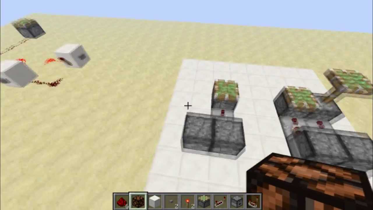 Minecraft - RS NOR LATCH et sélecteur 2 choix compacts - YouTube