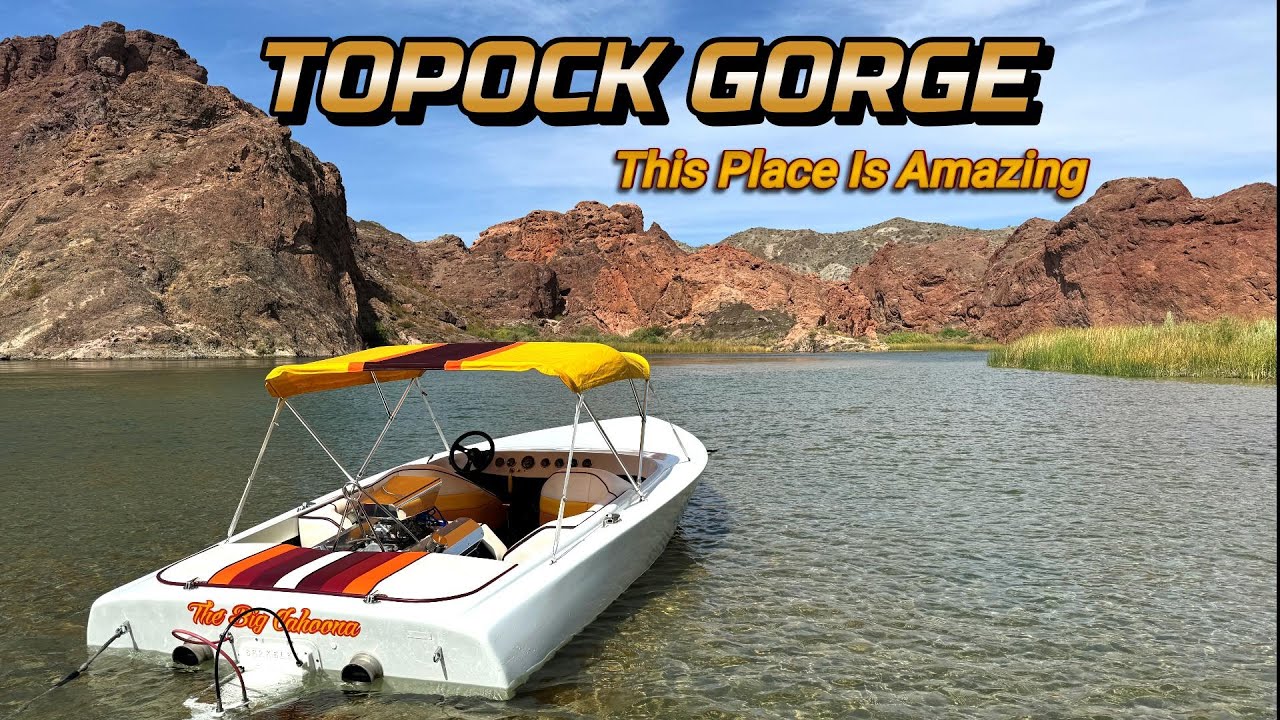 Topock Gorge - RIVER PARADISE! Running our JET BOAT Up The MOST ...