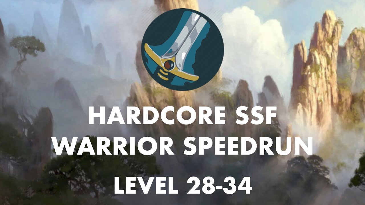 World Record 1-60 Hardcore Warrior Speedrun (3d 9h) | Level 28-34 - YouTube