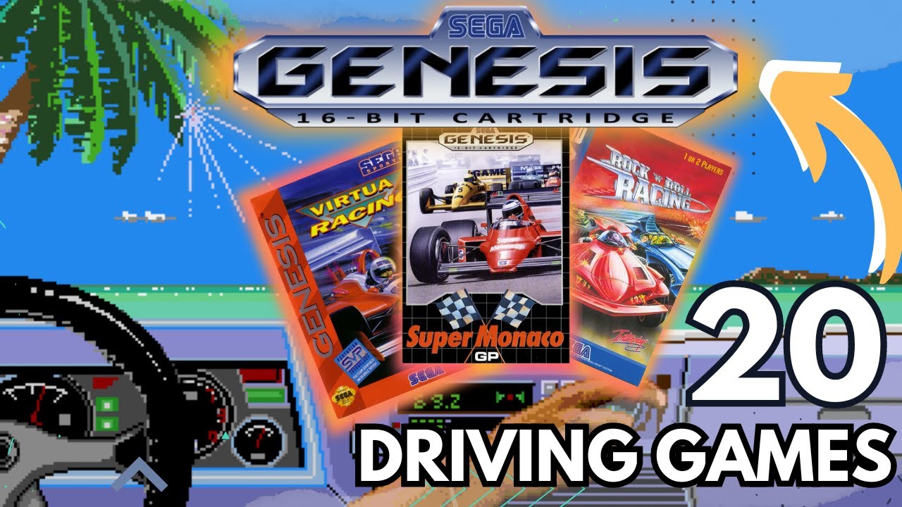 🔵20 Sega GENESIS 🌴🚗🌴DRIVING games || Sprite SCALING masterpieces - YouTube
