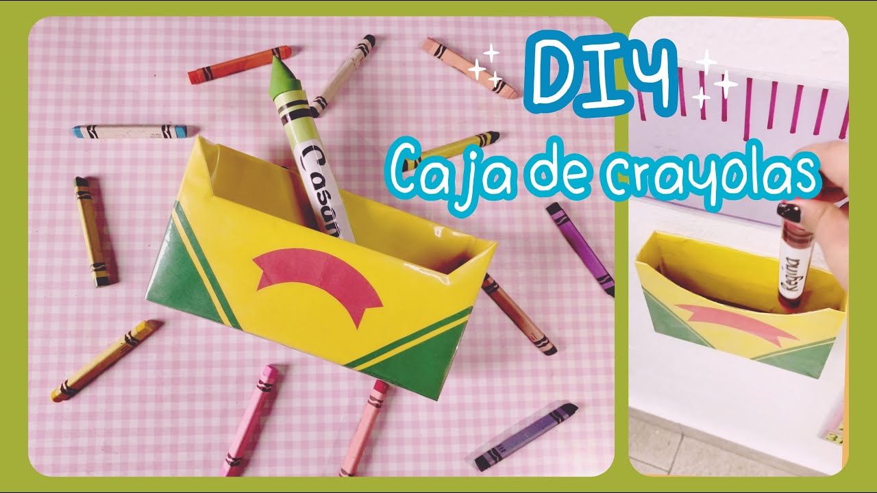 DIY Caja de crayolas Material para tomar asistencia en tu salón, o ...