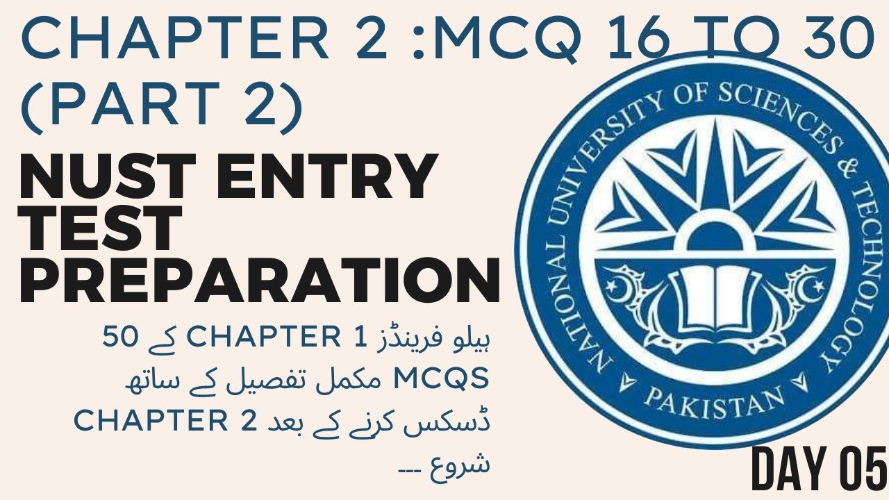 NUST Entry Test Preparation Plan(45 days)for NET-II February 2023 #NUST ...