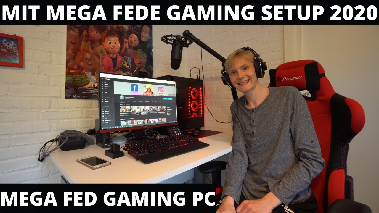 MIT MEGA FEDE GAMING SETUP 2020 - YouTube
