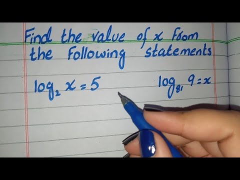 Logarithm find the value of x log 2 x=5, Logarithm find the value of x ...