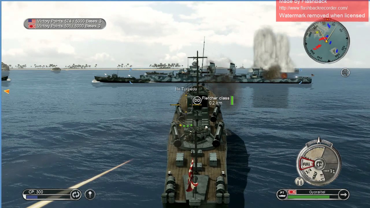 Battle Station: Japanese torpedo boat against U.S Light Cruisers - YouTube