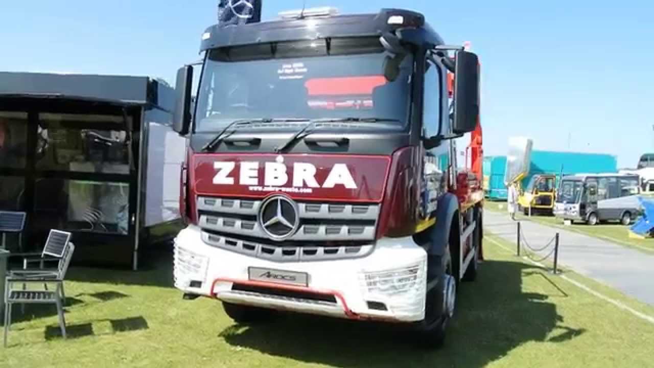Mercedes Arocs Skip Lorry brand new parked up - YouTube