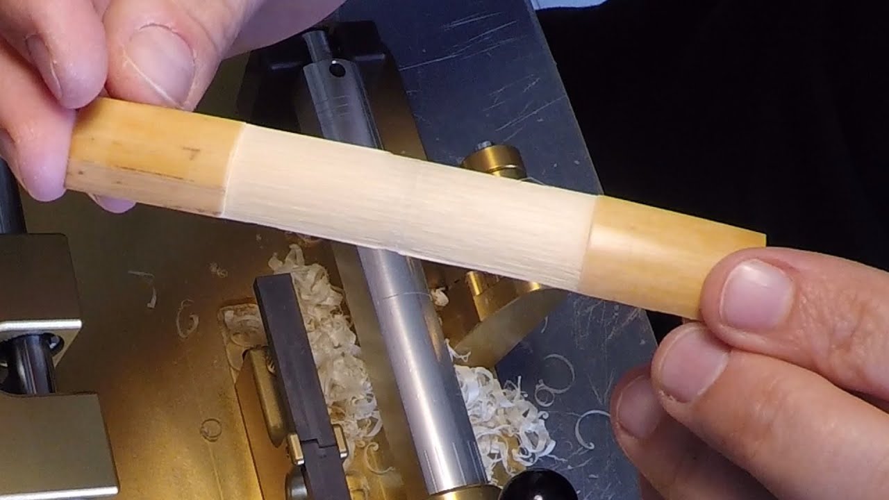 Profiling the bassoon cane - Handmade Bassoon reeds - YouTube